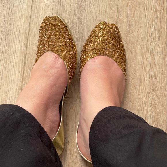Shoes | Golden Flats | Poshmark